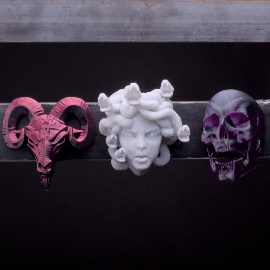 Gothic and Horror Magnet Monster Heads - Etsy