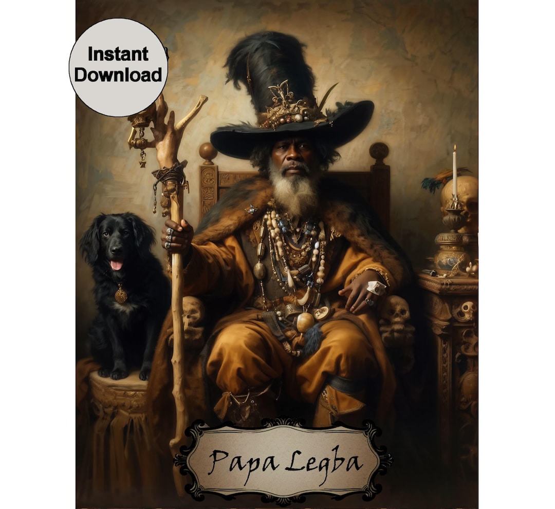 Papa Legba Halloween Print: Voodoo King Macabre Art (digital Download ...