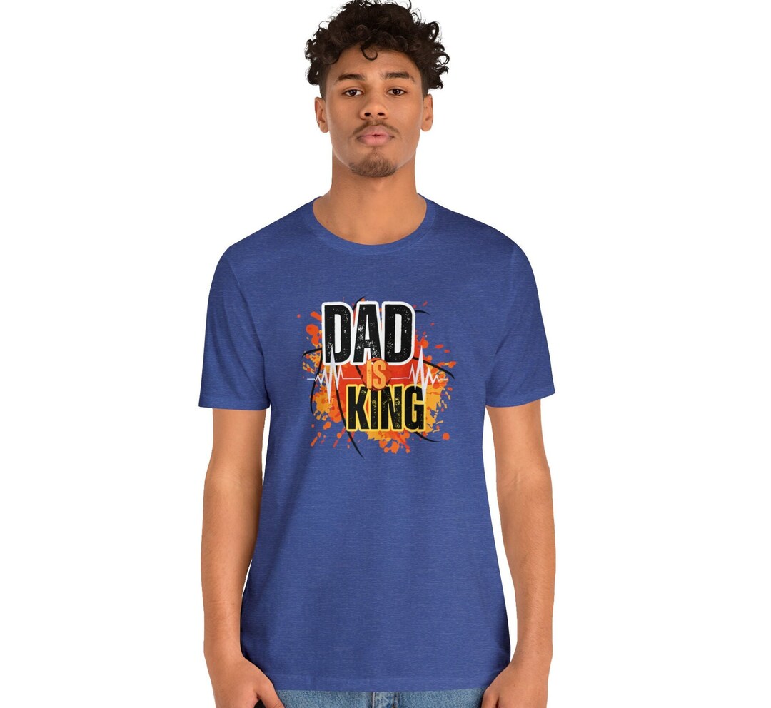 Dad is King Back/front Father's Day Jersey Short Sleeve - Etsy
