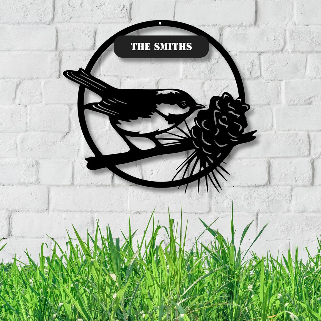 Custom Bird Metal Sign, Outdoors Sign, Camp Sign, House Sign ...