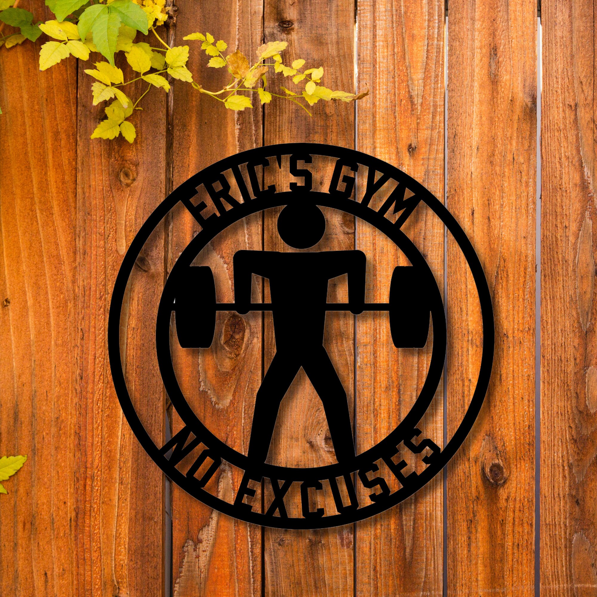 Personalized Home Gym Signs for Workout Room, Personalized Metal Sign ...