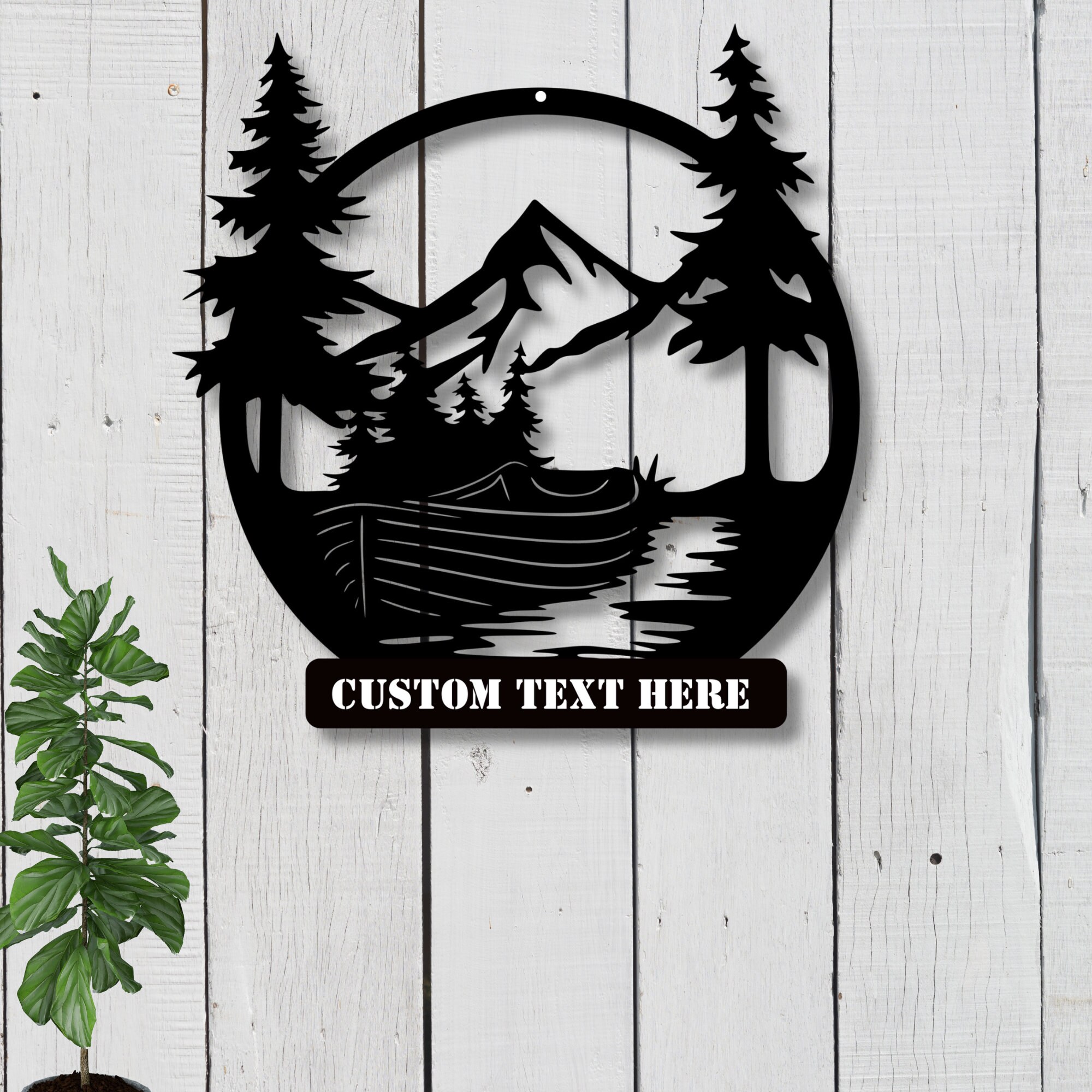 Custom River Metal Sign, Man Cave Sign, Outdoors Sign, Camp Sign, Log ...
