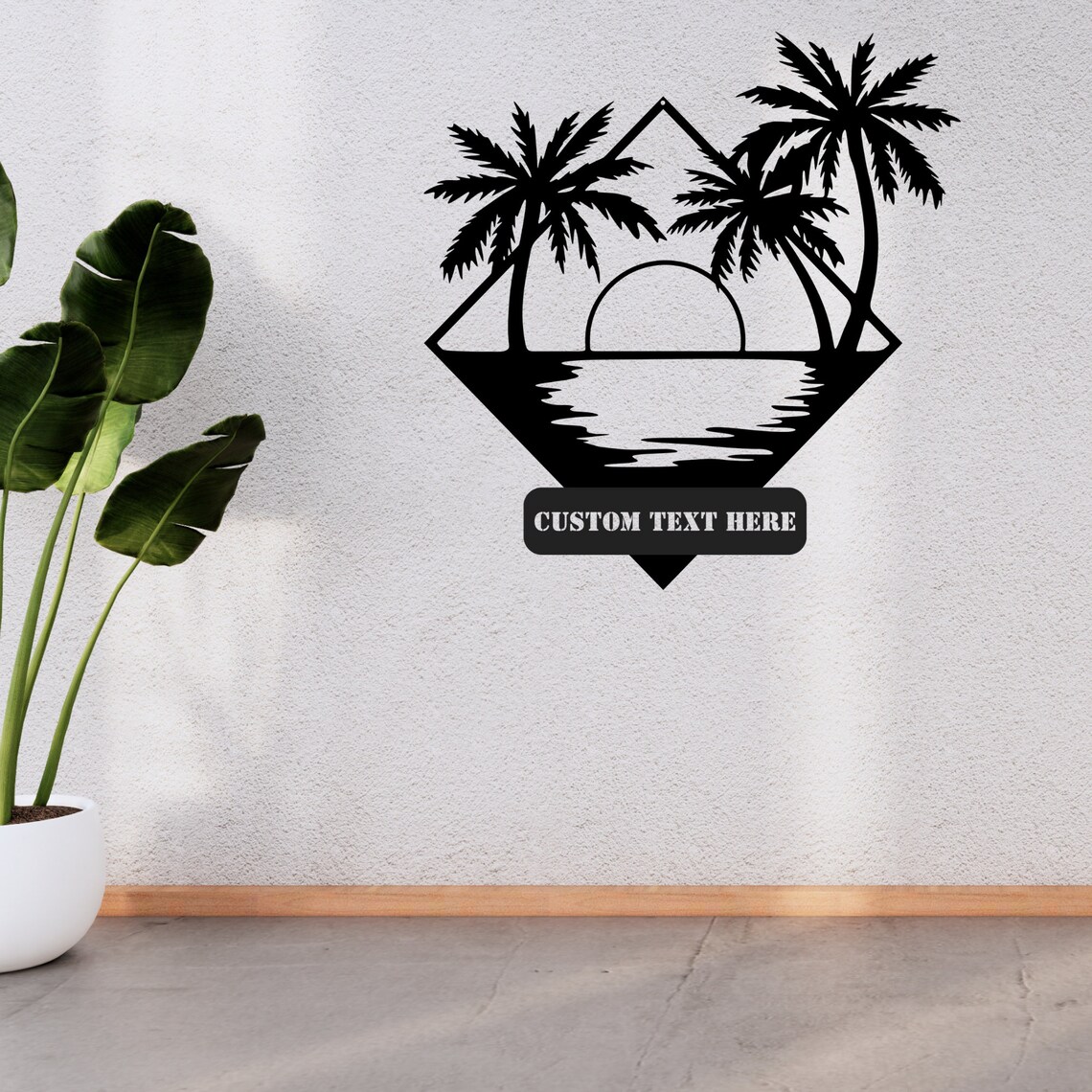 Custom Sunset Beach Sign, Metal Beach House Sign, Beach House Decor ...