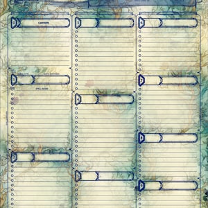 Character Sheet D&D Style Player Sheet Printable and Fillable Pdf ...