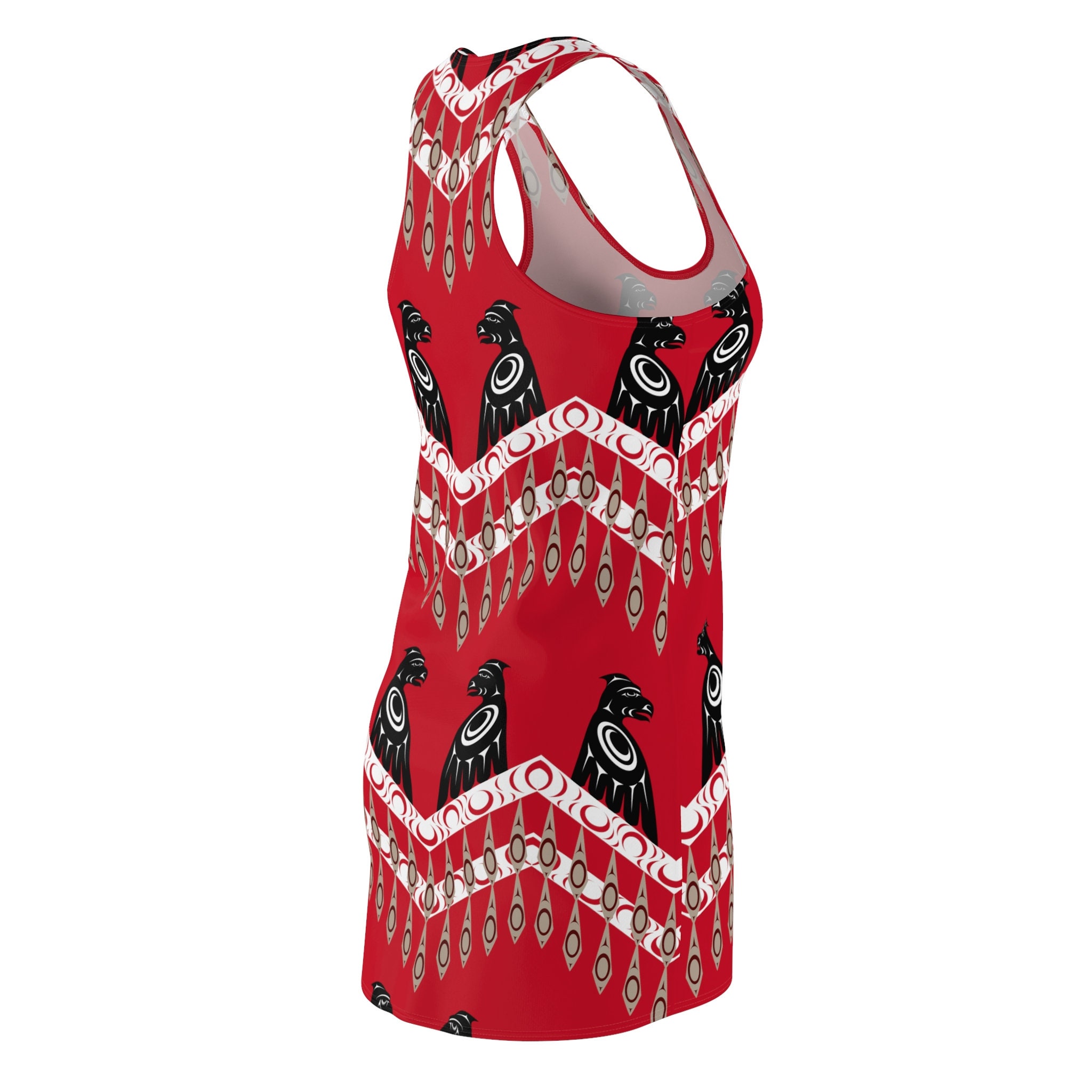 Coast Salish Indigenous Native Thunderbird Regalia Women's Cut & Sew ...