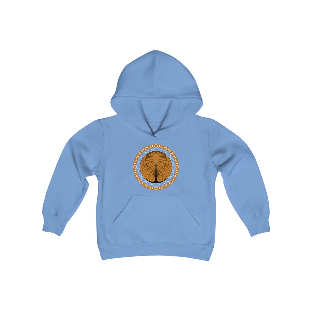 Rez Ball Native Indigenous Hoops Basketball Youth Heavy Blend Hooded ...