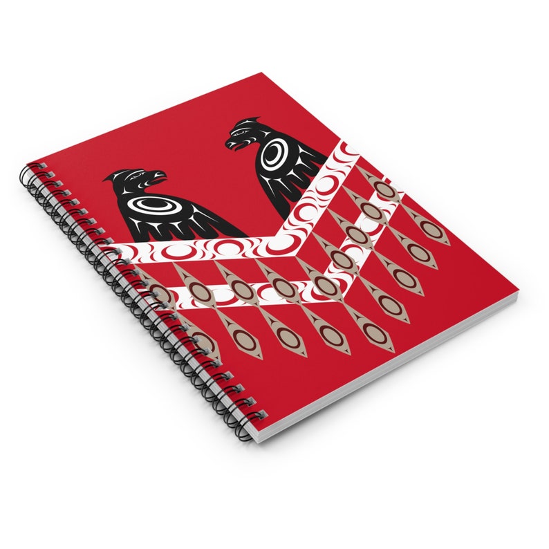 Indigenous Native Coast Salish Regalia Spiral Notebook - Ruled Line - Etsy
