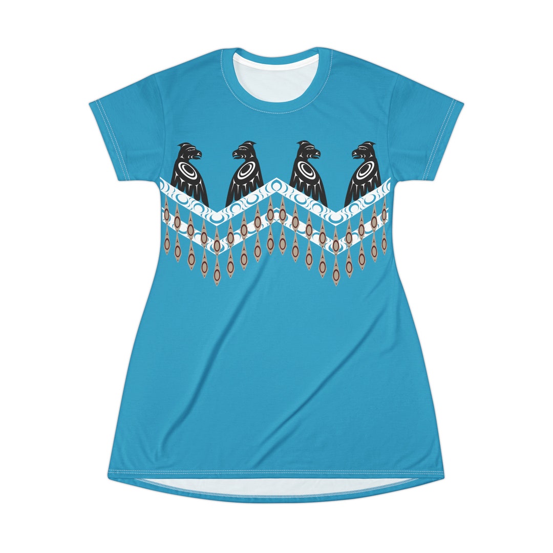 Coast Salish Regalia Paddle Thunderbird T-shirt Dress (AOP) - Etsy