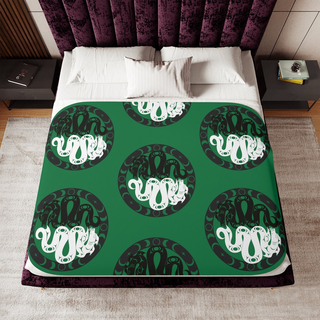 Coast Salish Sea Serpent Balance Crescents Moon Phases - Etsy