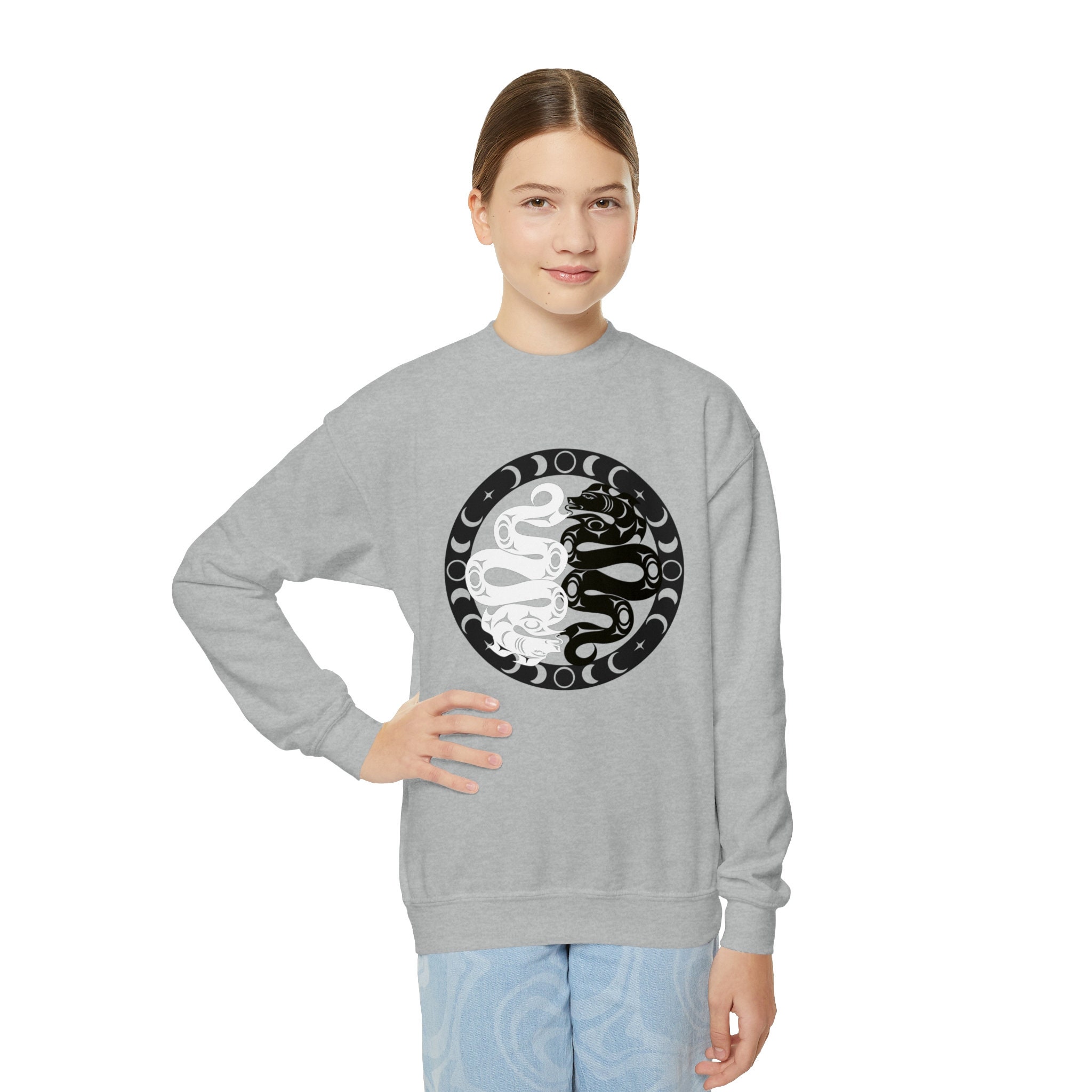 Coast Salish Sea Serpent, Balance, Crescents, Moon Phases Youth ...