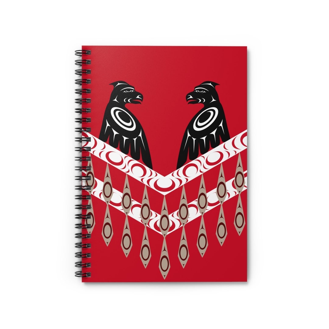 Indigenous Native Coast Salish Regalia Spiral Notebook - Ruled Line - Etsy