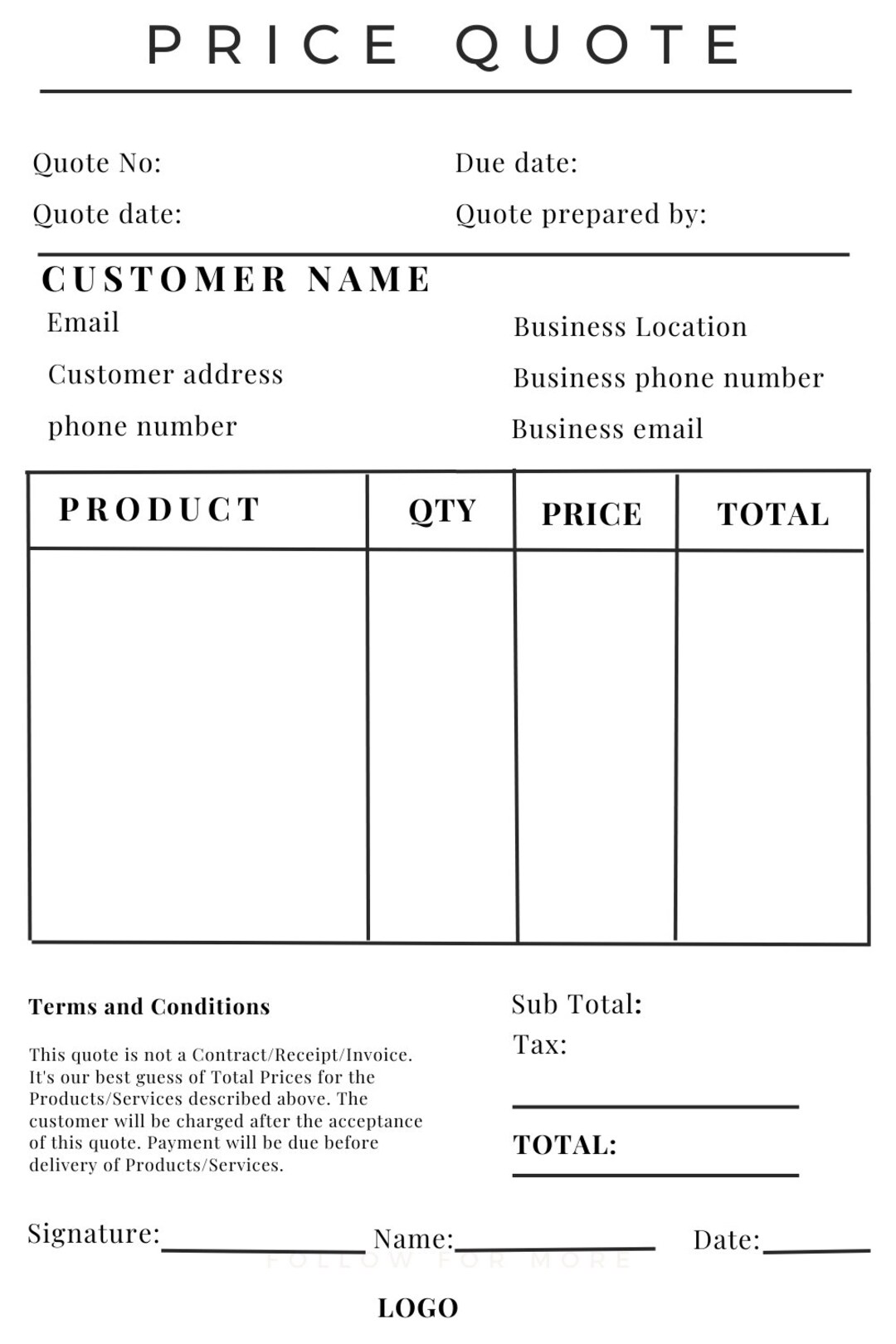 Aesthetic Digital Quote Template - Etsy