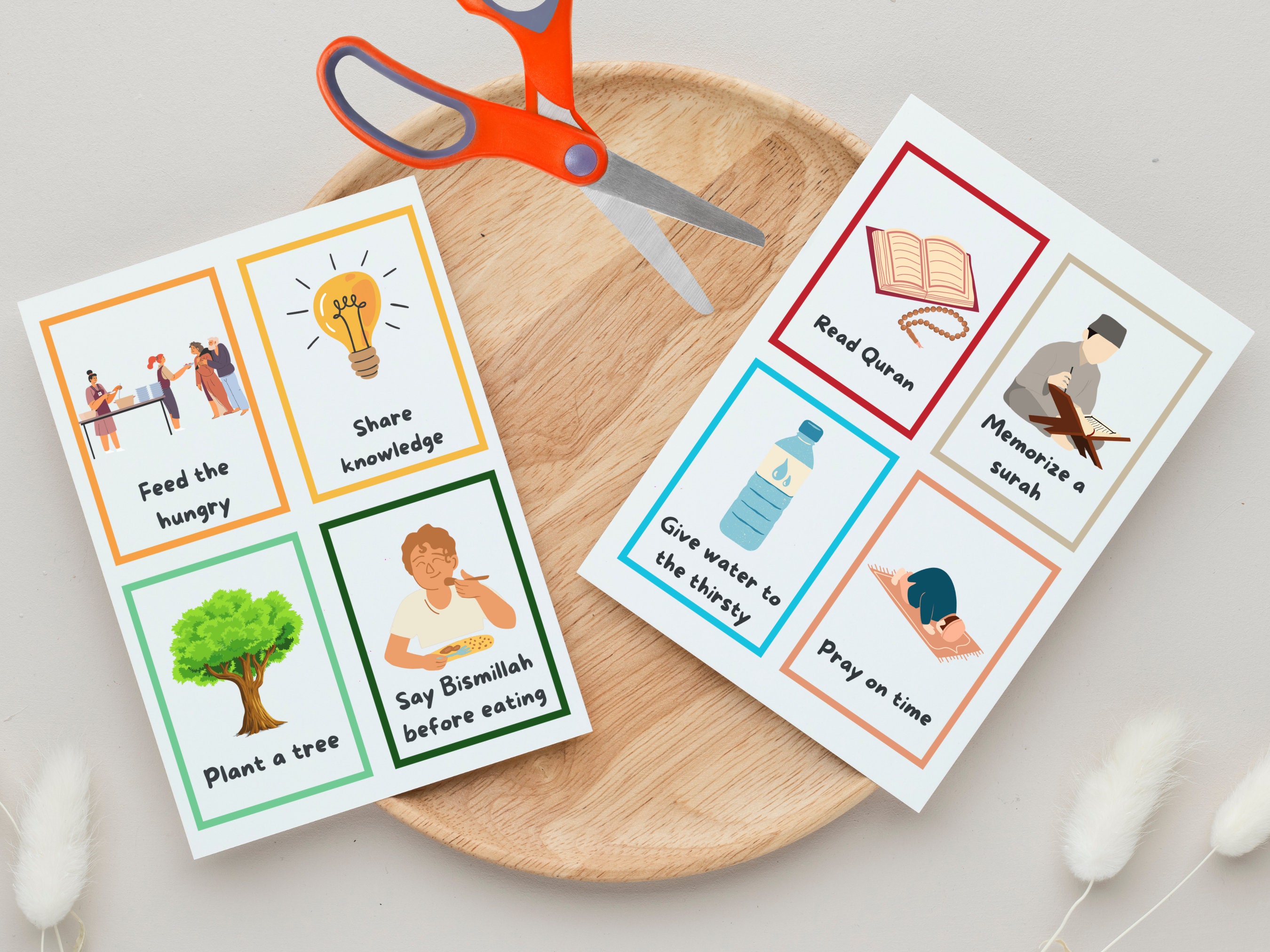 Good Deeds Cards Printable, Islamic Gifts, Eid Gifts, Islam Cards ...