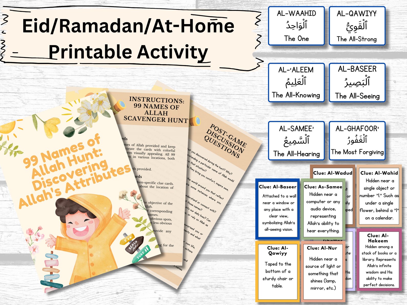 Eid Activity Printable, Scavenger Hunt, Ramadan Activity Book, Muslim ...