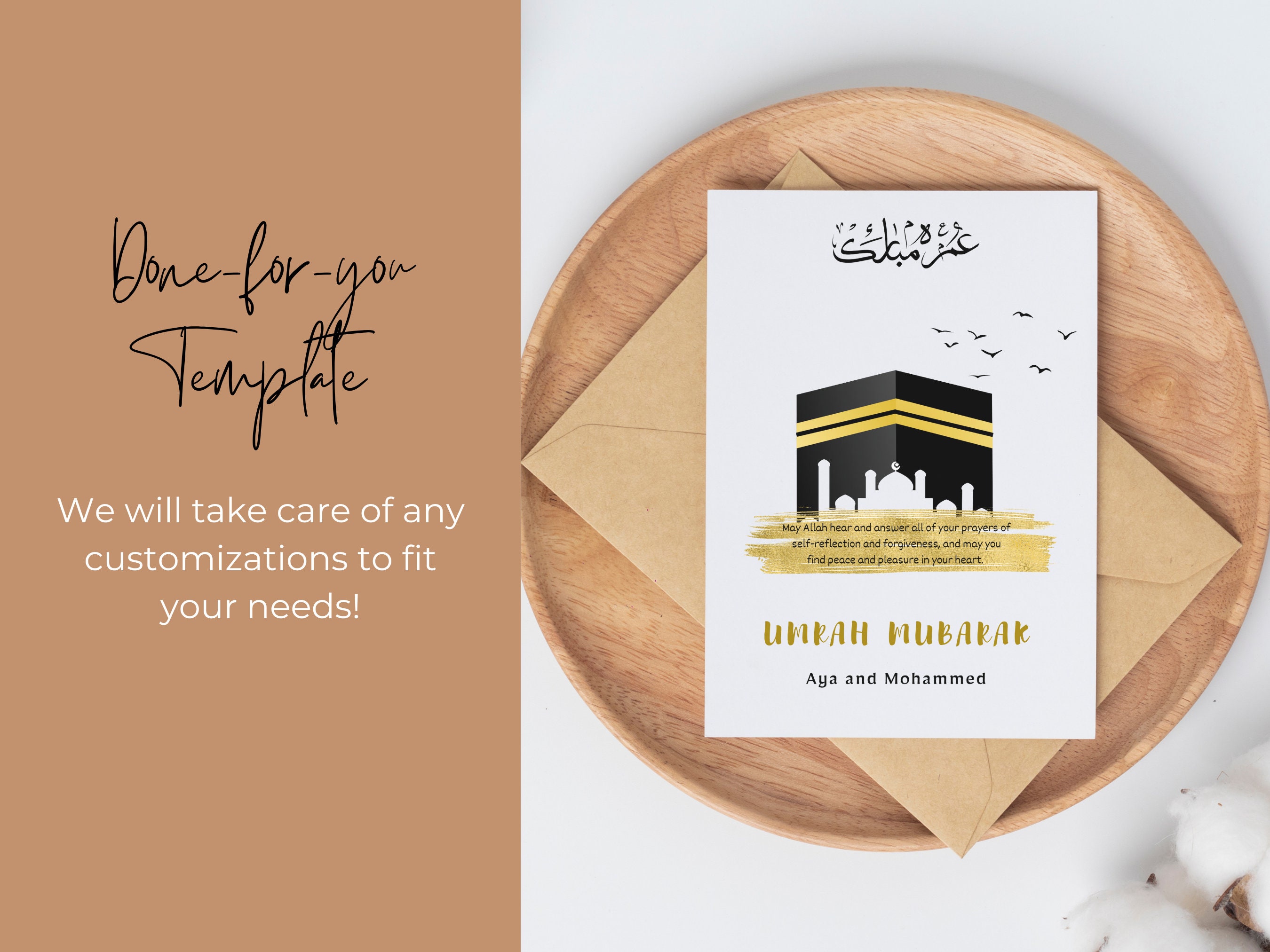Personalized Umrah Mubarak Printable | Umrah Gift | Digital Print ...