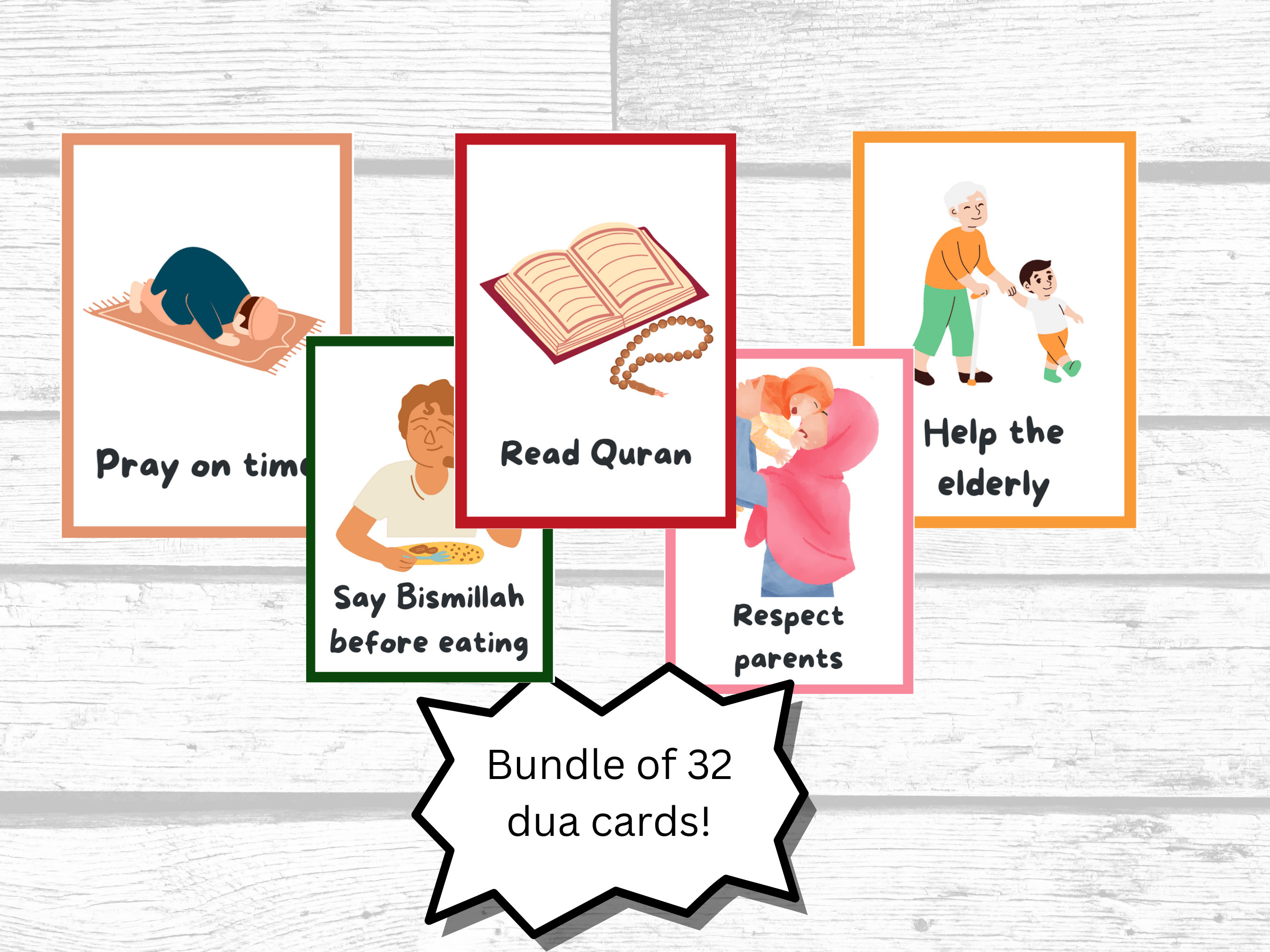 Good Deeds Cards Printable, Islamic Gifts, Eid Gifts, Islam Cards ...