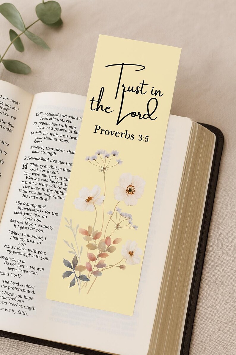 Bible Verse Bookmarks: Christian Printable Set (PDF Download, PNG Files ...
