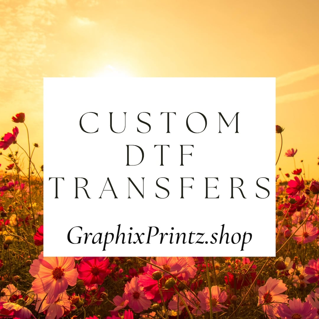 We Print You Press, Full Color Custom DTF Print, High Quality, Ready to ...
