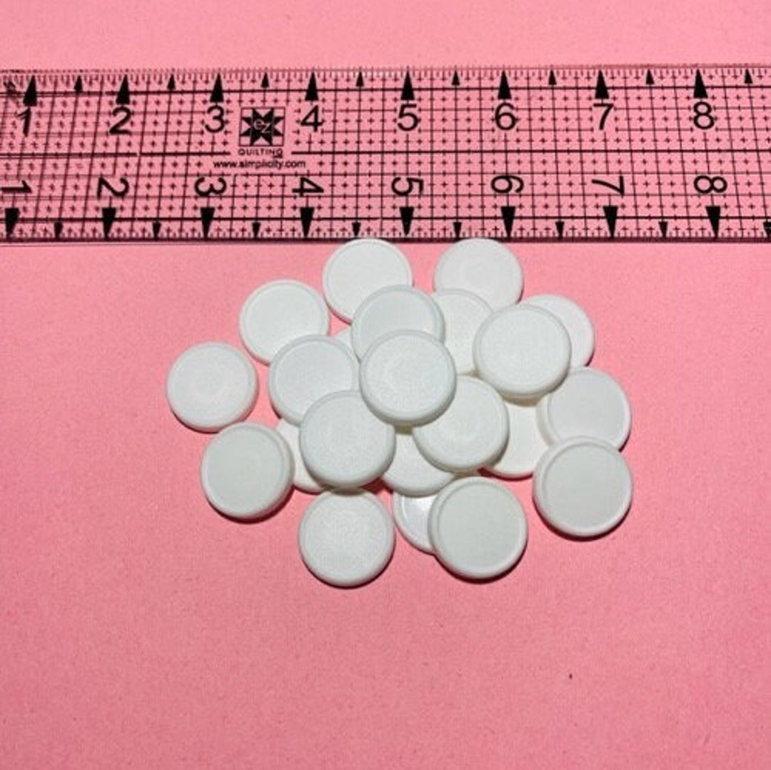 50 Medium Matte White Medicine Caps - Etsy