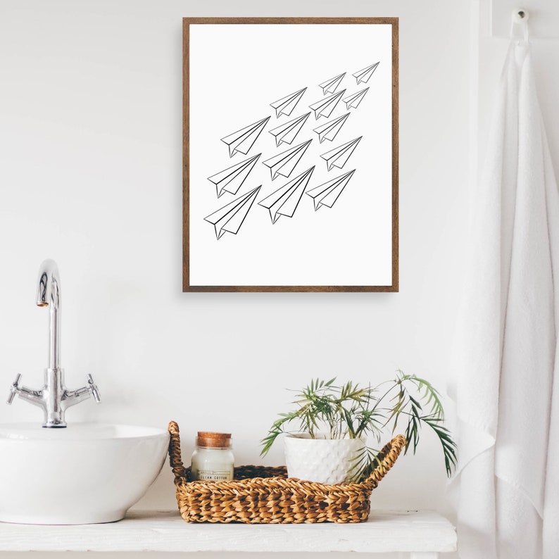 Paper Planes Instant Download Poster- Digital Instant Artwork ...