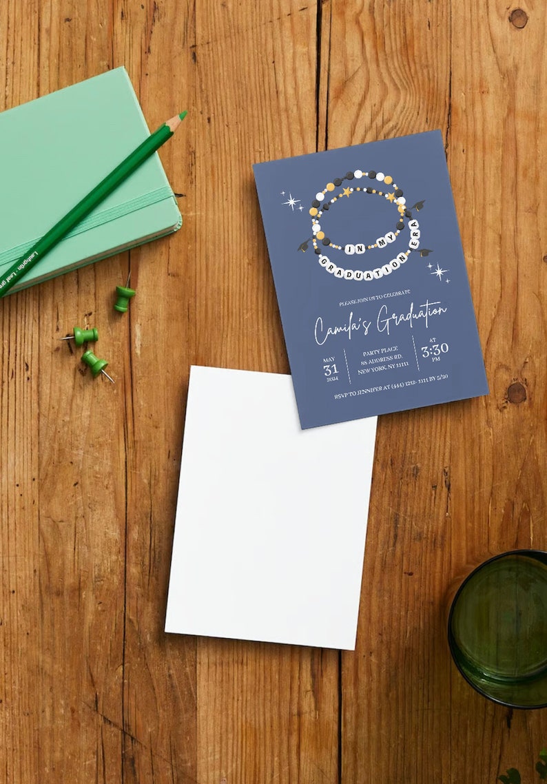 In My Graduation Era Themed 5x7 Graduation Invitation Digital Instant ...