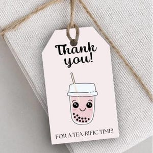 Boba Tea Par-tea Birthday Digital Files Printable Bundle, Self Edit on ...