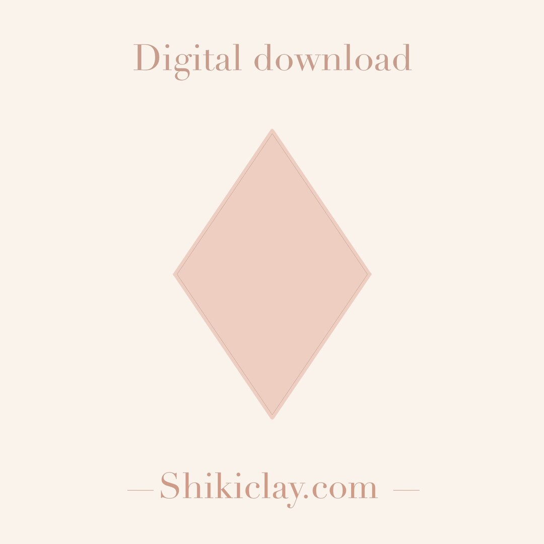 Rhombus Digital Download STL File 6 Sizes - Etsy