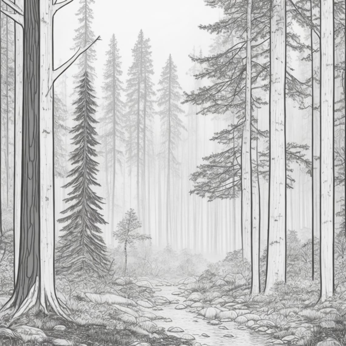 Outdoornerdart Pacific Northwest Coloring Page - Etsy