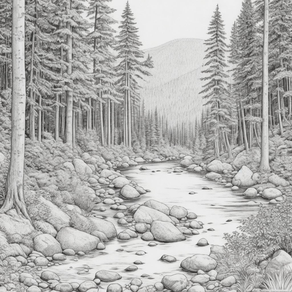 Outdoornerdart - Pacific Northwest Coloring Page 2 - Etsy