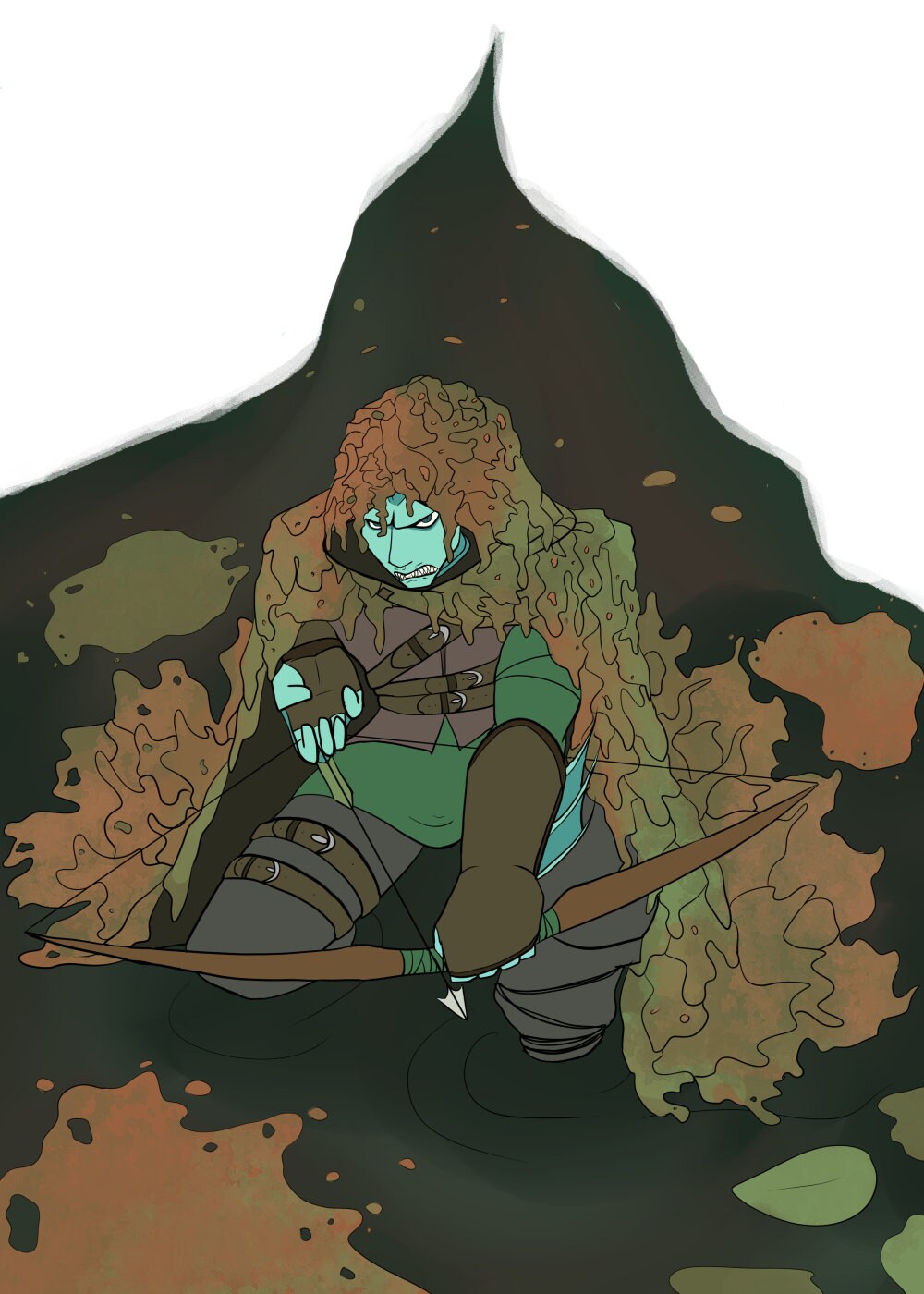 Character Illustration Full-body Digital Flat Color Commission - Etsy