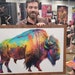 Rainbow Buffalo Sacred Buffalo, Native American Buffalo Art Print ...
