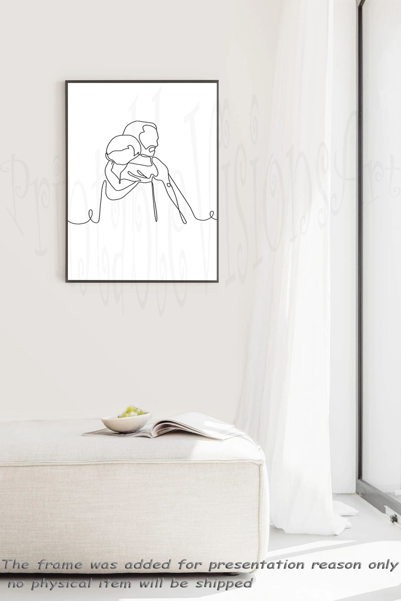 Christ's Embrace Line Art Religious Concept Simple Hand-drawn Sketch ...