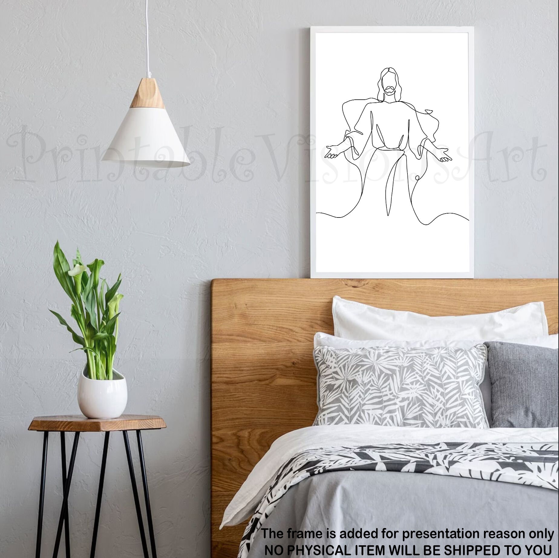 Ascension of Jesus Christ - Religious Line Art Concept | Simple Hand ...