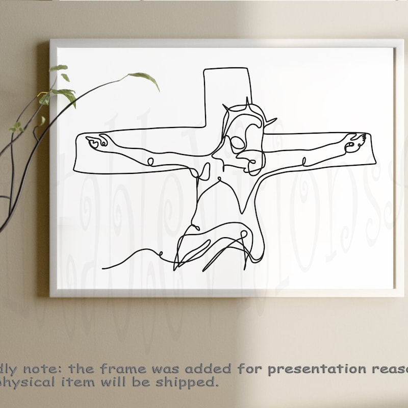 Jesus Line Art - Etsy