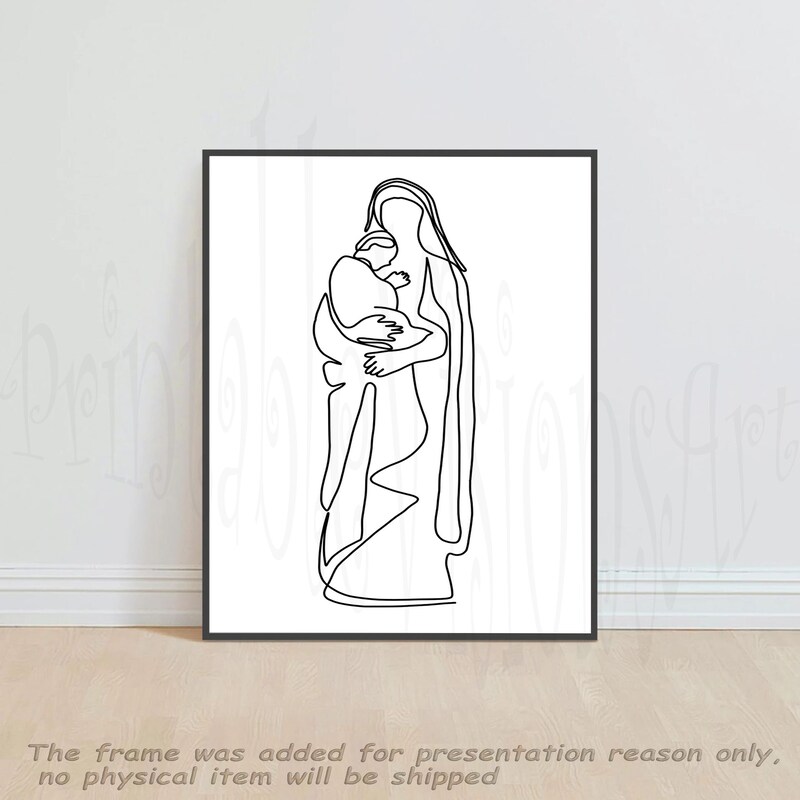 Abstract Virgin Mary - Etsy