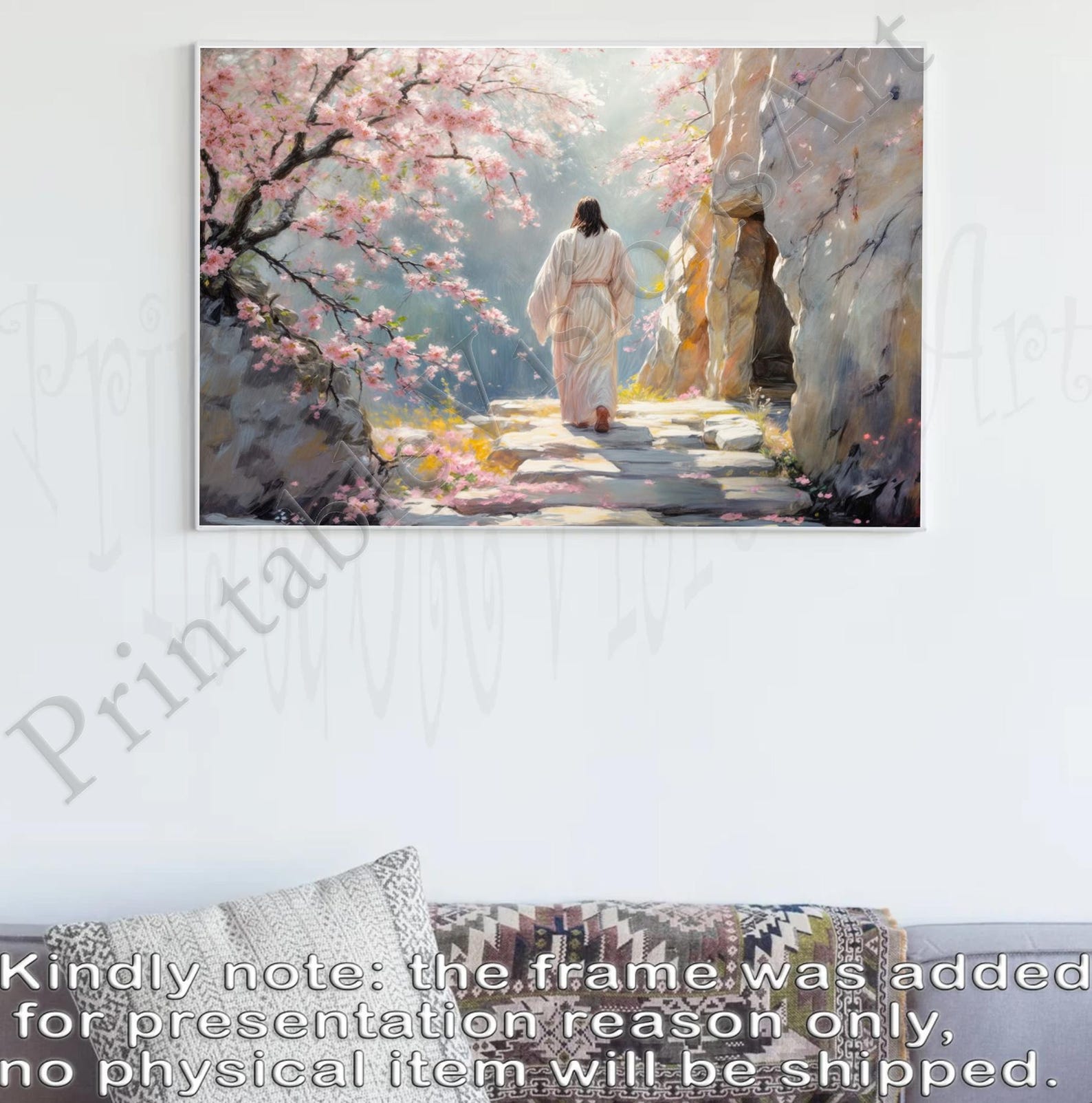 Digital Download Jesus Christ Resurrected Painting | He is Risen Art ...