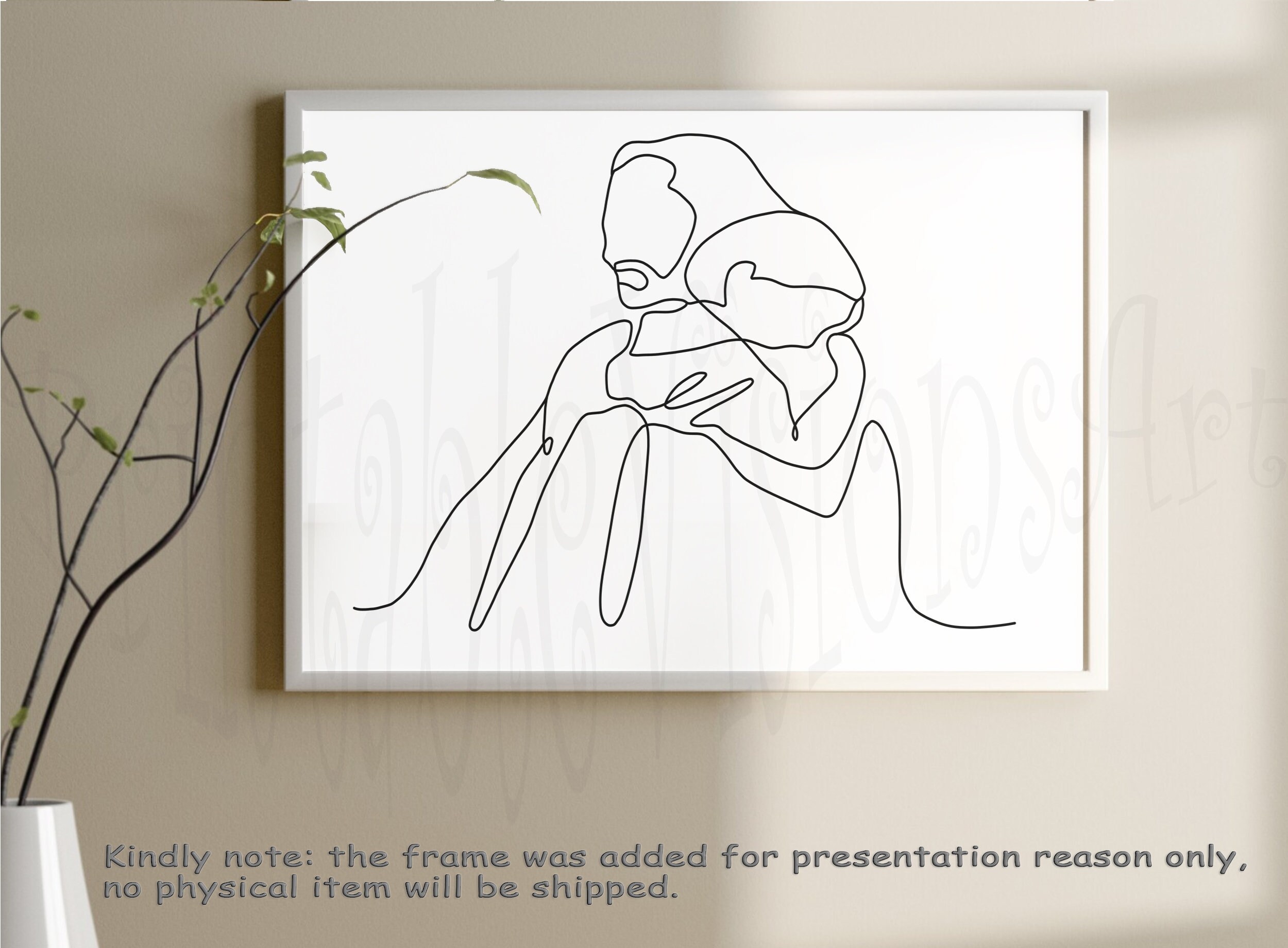 Christ's Embrace -line Art Modern Religious Concept Simple Hand-drawn ...