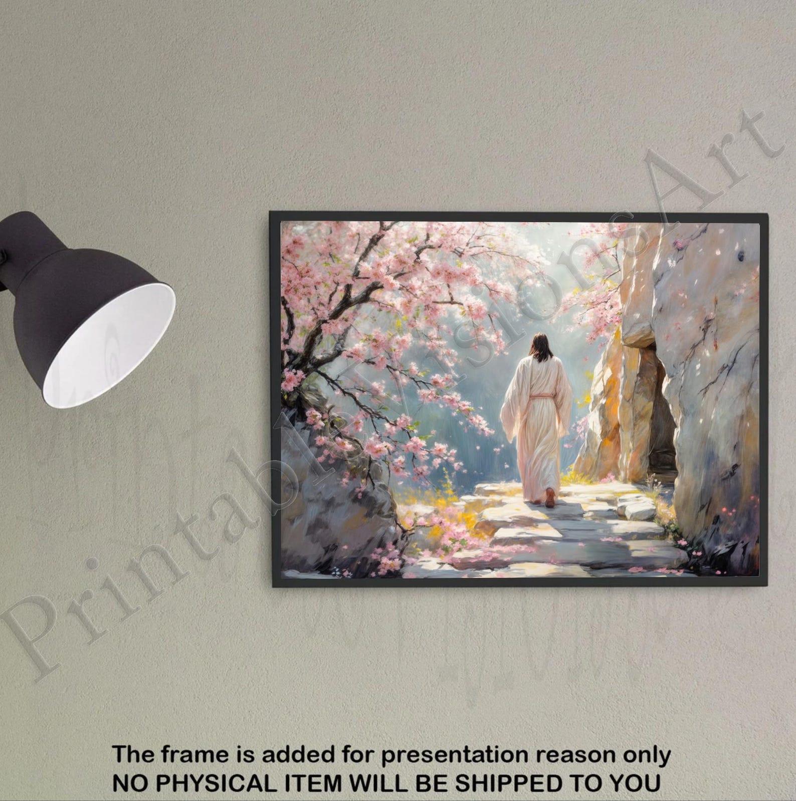 Digital Download Jesus Christ Resurrected Painting | He is Risen Art ...
