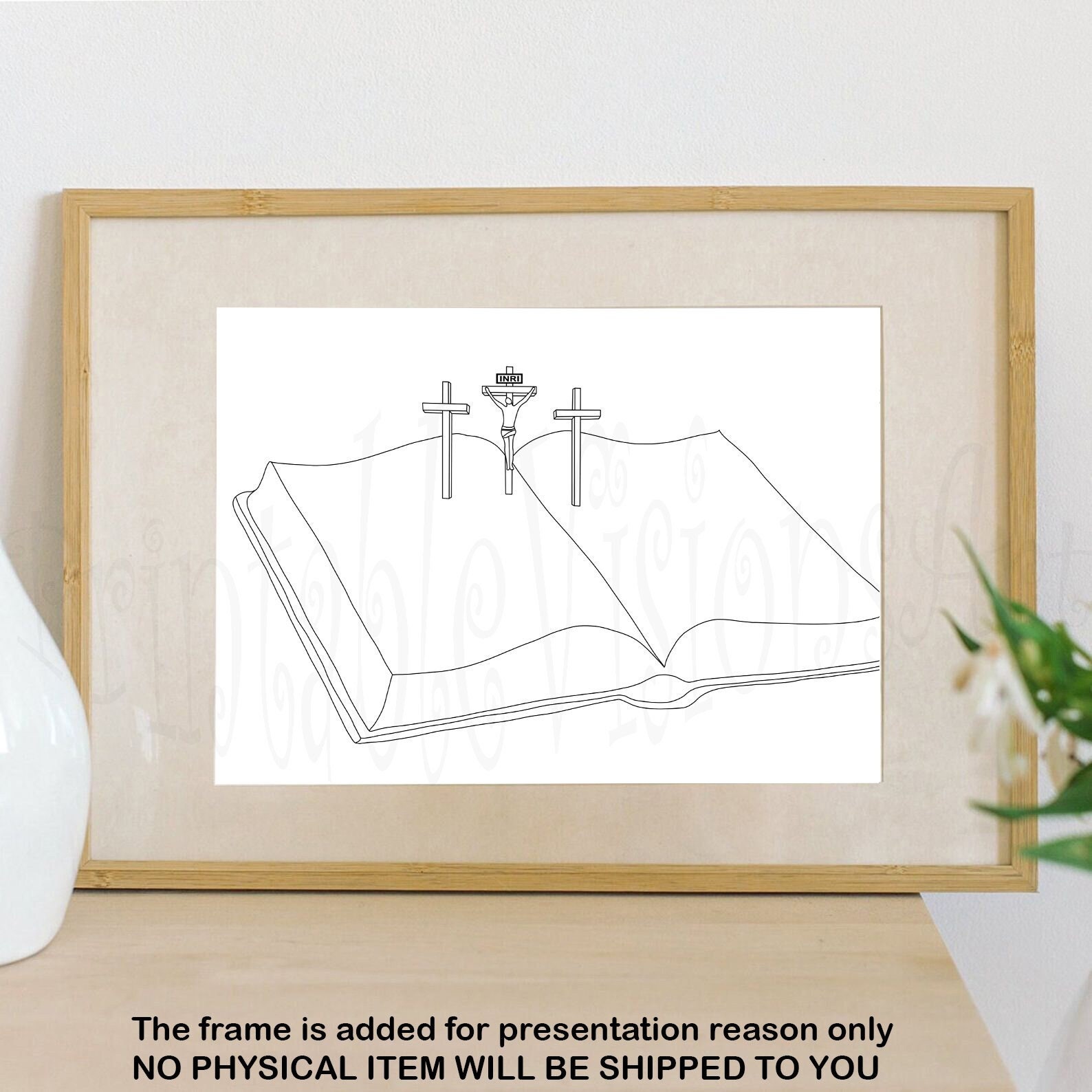 Jesus of Nazareth - the King of the Jews -minimalist Wall Line Art for ...