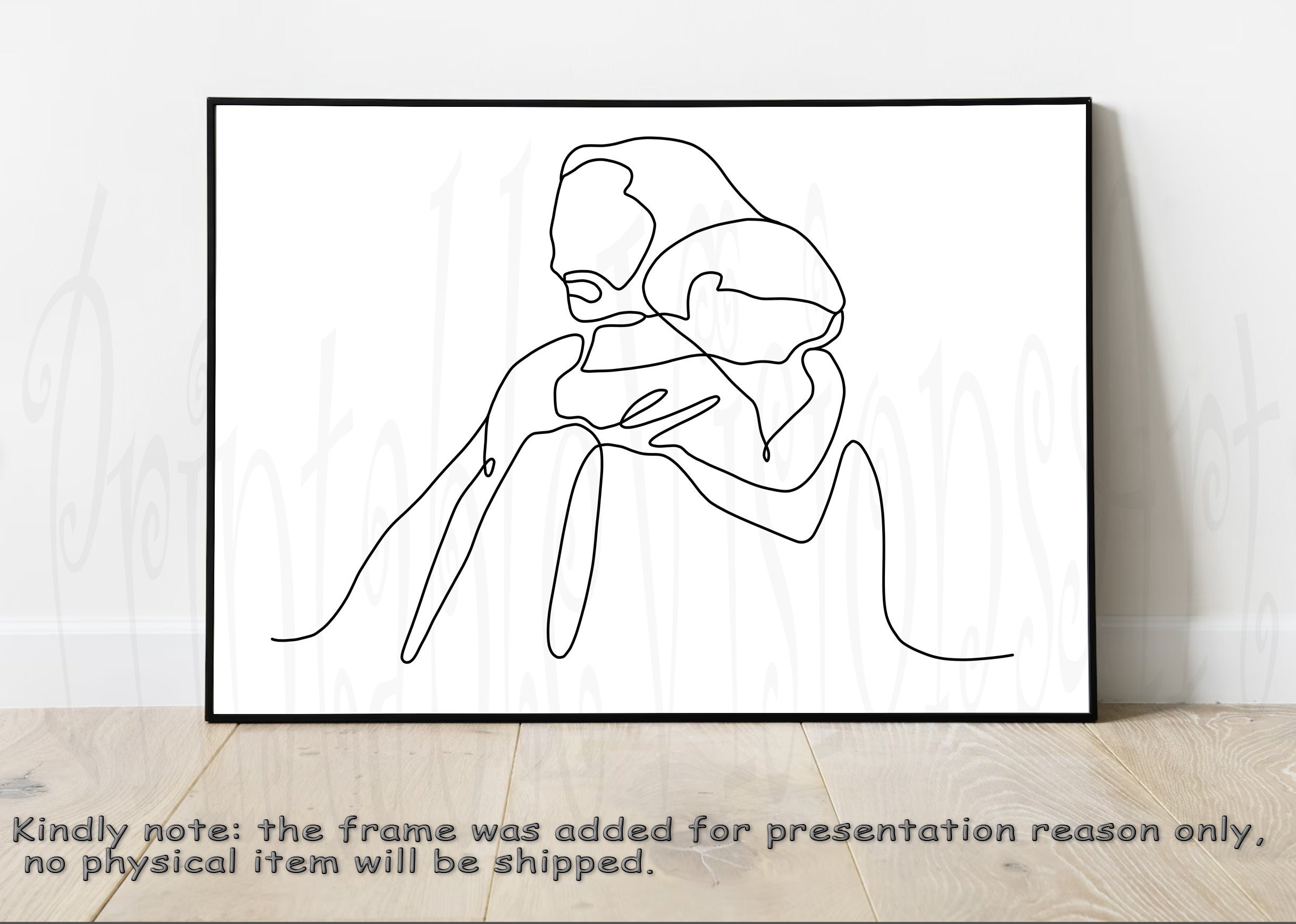 Christ's Embrace -line Art Modern Religious Concept Simple Hand-drawn ...