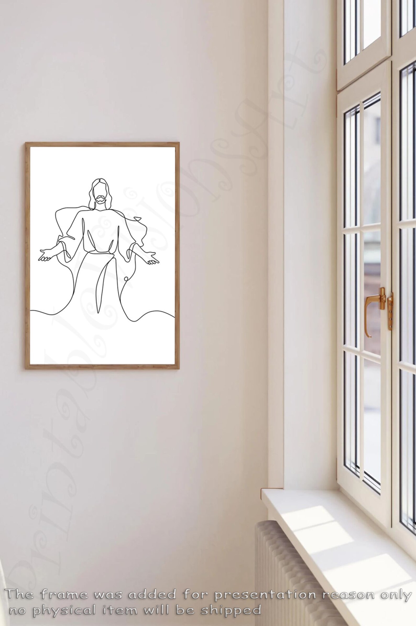 Ascension of Jesus Christ - Religious Line Art Concept | Simple Hand ...