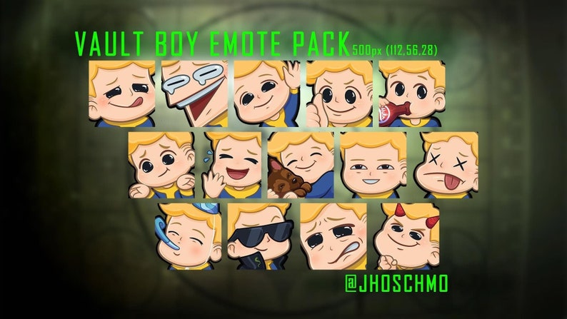 Vault Boy Emote Pack - Etsy