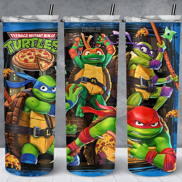 Ninja Turtles Kids Tumbler Wrap - Etsy