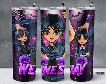 Addams Sublimation Tumbler Wrap Digital Download PNG - Etsy