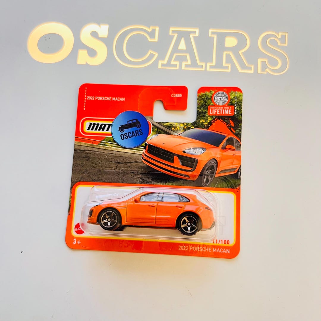 Porsche Macan, Orange Matchbox Diecast Collectible Toy Car, Model ...