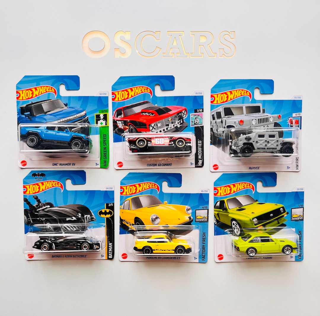 Hotwheels 6 Car Bundle! Batmobile, Humvee, Porsche,camaro, Ford. - Etsy