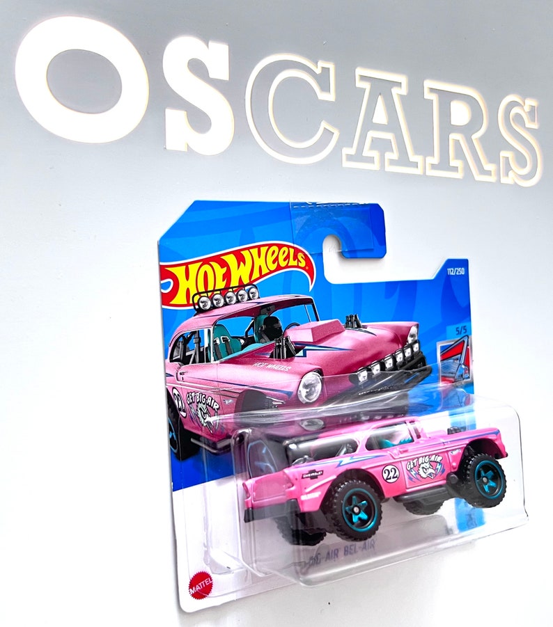 Hotwheels Big-air Bel-air Pink Die Cast Car. Short Card. - Etsy