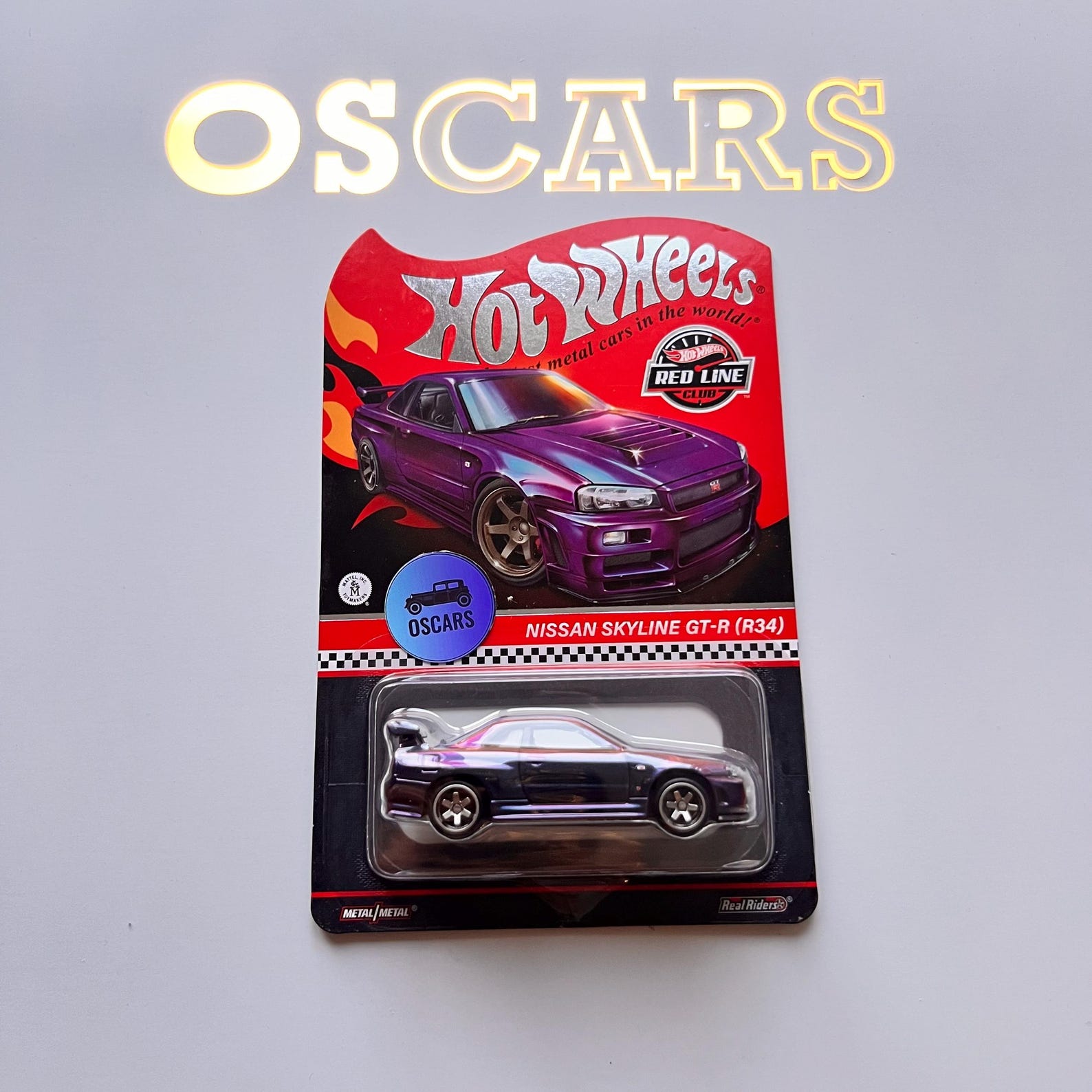 Nissan Skyline GT-R R34, Hot Wheels RLC Edition, Purple Chameleon Rare ...