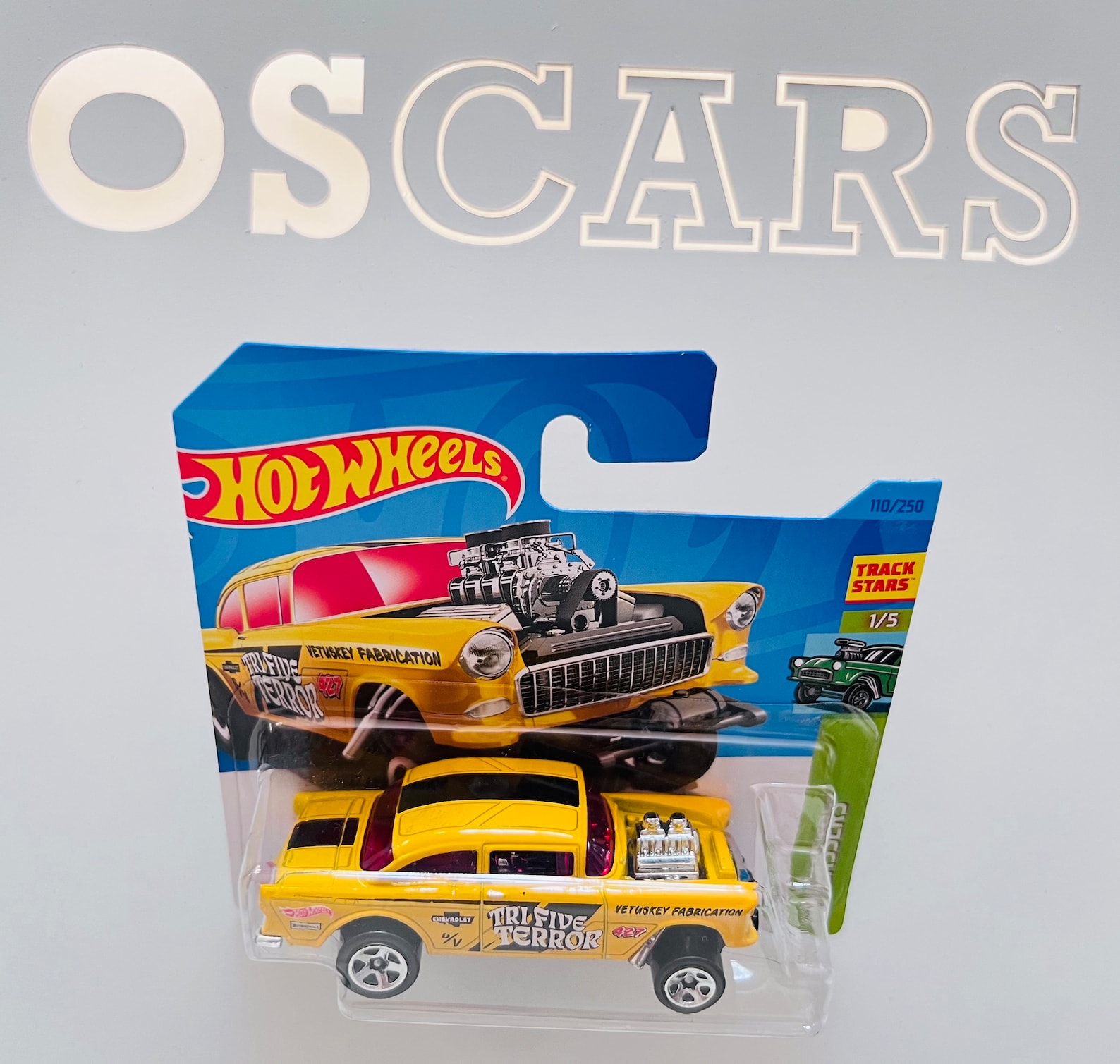 Hotwheels ‘55 Chevy Bel Air' Gasser Yellow Die Cast Car. Short Card. - Etsy