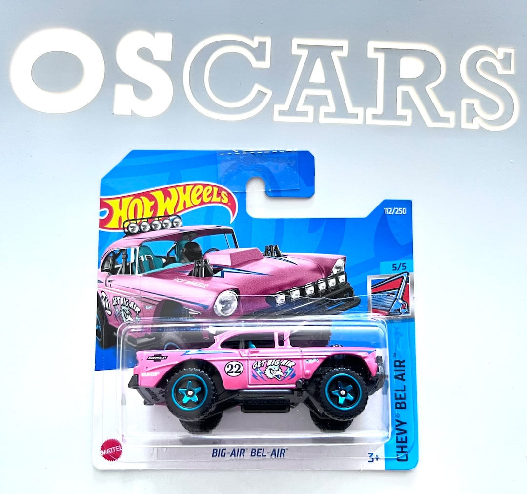 Hotwheels Big-air Bel-air Pink Die Cast Car. Short Card. - Etsy